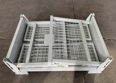 Cina Filo zincato Mesh Stackable Pallet Cages Stillage 1200x1000 resistente in vendita