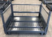 China Foldable Collapsible Pallet Cage Stillage 1250x1000x870mm 1800kg Load Capacity for Warehouse Logistics for sale
