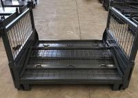China Foldable Collapsible Pallet Cage Stillage 1250x1000x870mm 1800kg Load Capacity for Warehouse Logistics for sale