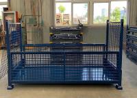 China Lockable Pallet Cage Extended Stillage Full Wire Mesh 3000Kg Capacity Stackable for sale