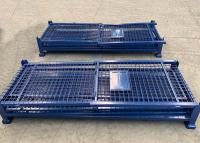 China Lockable Pallet Cage Extended Stillage Full Wire Mesh 3000Kg Capacity Stackable for sale