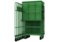 China L Type Collapsible Roll Cage Containers Box Electro Galvanized for sale