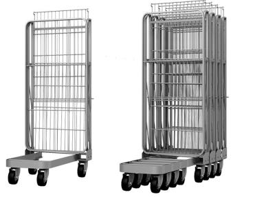Cina Rivestimento della polvere di Mesh Roll Cage Pallets Trolley 500kg del cavo per il supermercato in vendita
