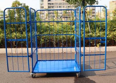 Cina Sicurezza completa del rullo di immagazzinaggio della gabbia del carrello mobile chiudibile a chiave dei pallet in vendita