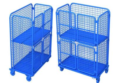 Cina Contenitore sistemabile d'acciaio su ordinazione del carrello della gabbia del rotolo Q235 con i portoni in vendita