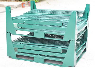 中国 4つは溶接された金網パレットおりの産業低い台の容器味方した 販売のため