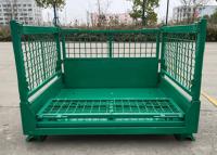 China Anti Rust Stackable Collapsible Pallet Cage Container 1200x1000mm 1500kg Capacity for sale