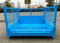China Stackable Collapsible Pallet Cage 1500kg Load 1000x800mm Foldable Stillage Bin for sale