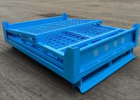 China Stackable Collapsible Pallet Cage 1500kg Load 1000x800mm Foldable Stillage Bin for sale