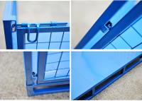 China Detachable Side Pallet Cage Stillage Crate 800kg Capacity Wire Mesh Panel for sale