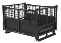 China Lockable Pallet Storage Cage Woven Wire Mesh Inter Stackable for sale