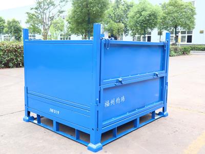 Cina Lockable Pallet Storage Cage Industrial Wire Baskets Wire Mesh Containers in vendita