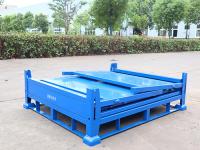 China Lockable Pallet Storage Cage Industrial Wire Baskets 1300x1100mm 2000kg Capacity for sale