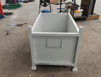 China Customizable Metal Pallet Cage 500kg-3000kg Stackable Storage Cage with Wheels for sale