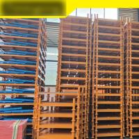 China Jiangze 2-4 Layer Blue Wire Mesh Pallet Cage 500-1000kg Foldable Stackable Move for sale