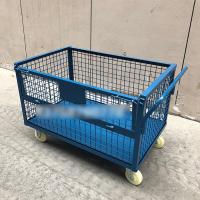 China Rackable Pallet Cage Mobile Material Box 1000-2000kg Capacity Custom Wheels for sale