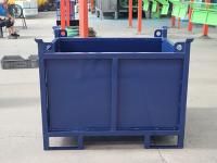 China Stackable Metal Pallet Cage 1000-2000kg Capacity Foldable Steel Storage Solution for sale