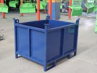 China Stackable Metal Pallet Cage 1000-2000kg Capacity Foldable Steel Storage Solution for sale