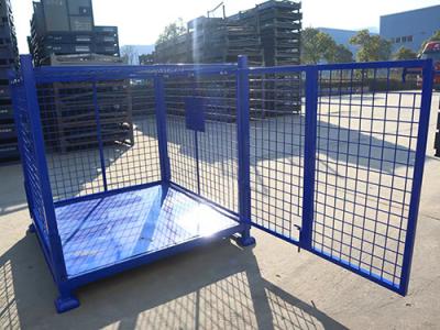 Cina 50mm X 50mm Mesh Size Collapsible Pallet Cage ISO4001 Certificate in vendita