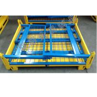 China Collapsible Pallet Cage 500kg-2000kg Load Steel Foldable Storage Solution for sale