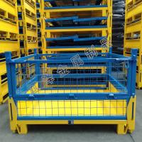 China Collapsible Pallet Cage 500kg-2000kg Load Steel Foldable Storage Solution for sale
