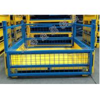 China Collapsible Pallet Cage 500kg-2000kg Load Steel Foldable Storage Solution for sale