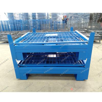 Cina Efficient Storage Solution Collapsible Pallet Cage With Steel Construction in vendita