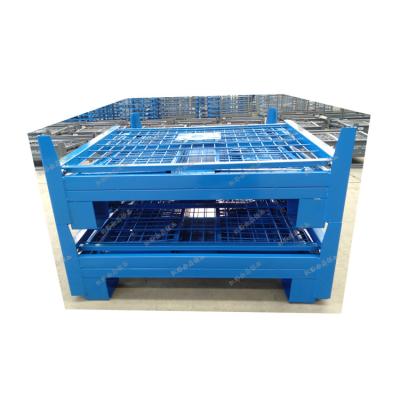 Cina Efficient Storage Solution Collapsible Pallet Cage With Steel Construction in vendita