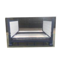 China Galvanized Steel Collapsible Pallet Cage 50mm Mesh Powder Coated Folding Stackable Transport for sale