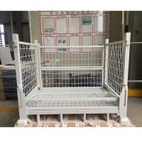 China Foldable Steel Collapsible Pallet Cage 500kg-2000kg Load Capacity 50mm Mesh for sale