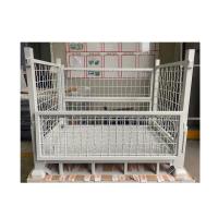 China Foldable Steel Collapsible Pallet Cage 500kg-2000kg Load Capacity 50mm Mesh for sale