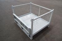 China Galvanized Wire Mesh Pallet Cage 500-1000kg Capacity 2-4 Layers for Warehouse Storage for sale
