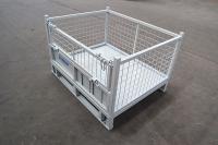China Galvanized Wire Mesh Pallet Cage 500-1000kg Capacity 2-4 Layers for Warehouse Storage for sale