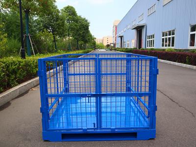 Cina Gabbia di stillage in acciaio pieghevole e resistente con ruote opzionali per lo stoccaggio in vendita