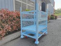 China Heavy Duty Steel Stillage Cage Galvanized Electrostatic Spraying Custom Load 800kg for sale