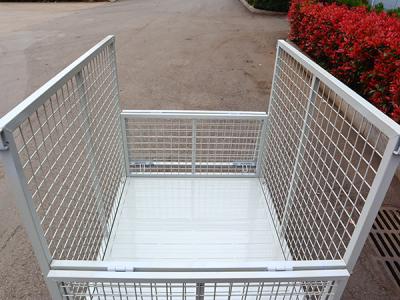 Cina Cage di stillage pieghevole e impilabile con rivestimento in polvere e resistenza alla corrosione galvanizzata in vendita