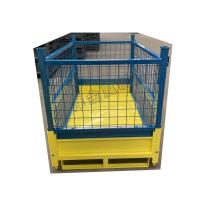 China Heavy Duty Wire Mesh Pallet Cage Collapsible Stackable Storage Container 500-1000kg Custom Size for sale