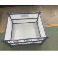 China Collapsible Pallet Cage 1000-2000kg Load Bearing Padlock Locking System Foldable Stackable Stillage for sale