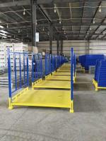 China Stacking Folding Storage Rack Pallet 1000kg Capacity Q235 Steel Warehouse Rack for sale
