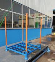 China Welded Steel Nestainer Rack 1000kg Capacity Stackable 5 High Foldable Storage for sale