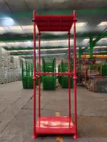 China Welded Steel Nestainer Rack 1000kg Capacity Stackable 5 High Foldable Storage for sale