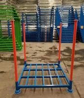 China Welded Steel Nestainer Rack 1000kg Capacity Stackable 5 High Foldable Storage for sale