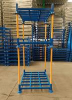 China Welded Steel Nestainer Rack 1000kg Capacity Stackable 5 High Foldable Storage for sale