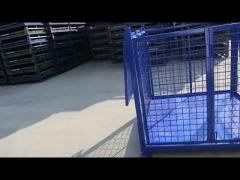 Stillage pallet cage with lid