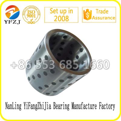 China Wear-resistant  Casting steel parts Solid steel sleeve Steel bushing with graphite for sale