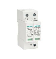 China BR-20 2P 275V 20kA Type 2 Surge Protective Device Single Phase SPD Lightning Arrester for sale