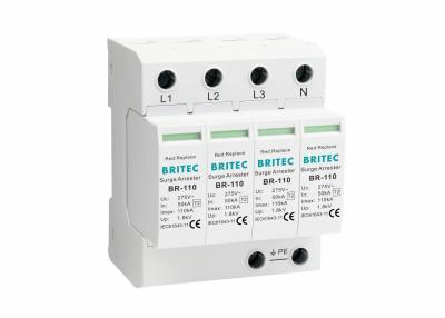 China 100kA SPD 4 van de de Stroomstootbeschermer van Pool AC het Lage Overblijvende Voltage Te koop