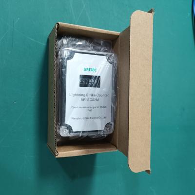 China BR-SC02M Count Surge Strikes Lightning Strike Counter  0~999,999 events lighting strike counter device for lightning protection for sale