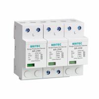 China BR-25M 3P Class I SPD Surge Protector 275V 25kA Lightning Arrester with Remote Signaling for sale