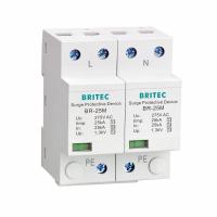 China BR-25M 3P Class I SPD Surge Protector 275V 25kA Lightning Arrester with Remote Signaling for sale